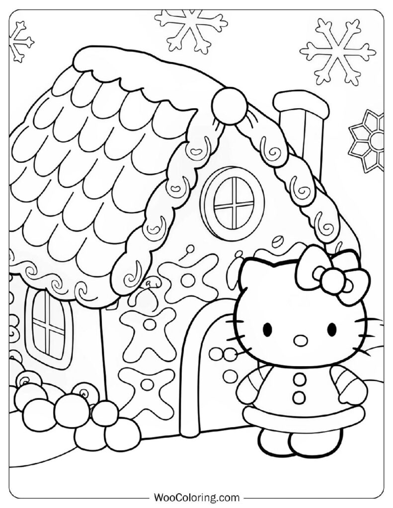 28 Gingerbread House Coloring Pages (Free PDF To Print) | Woo Coloring
