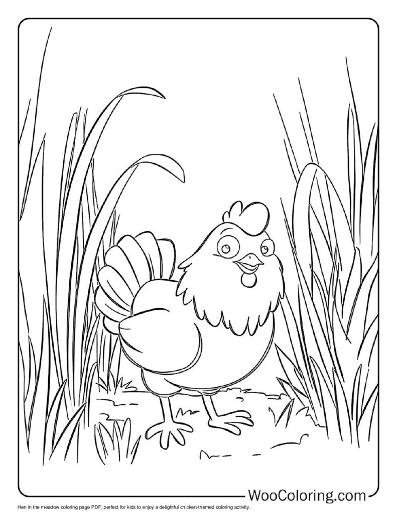 100+ Chicken coloring pages (Free PDF To Print) | Woo Coloring
