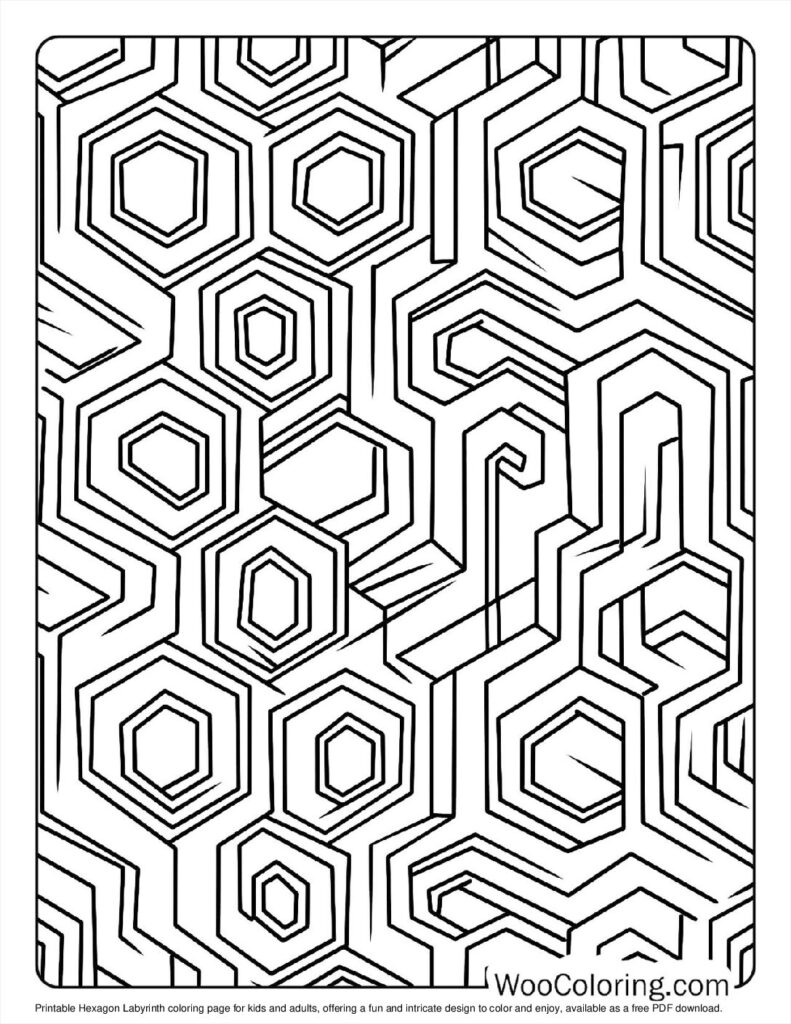 100+ Geometric coloring pages (Free PDF To Print) | Woo Coloring