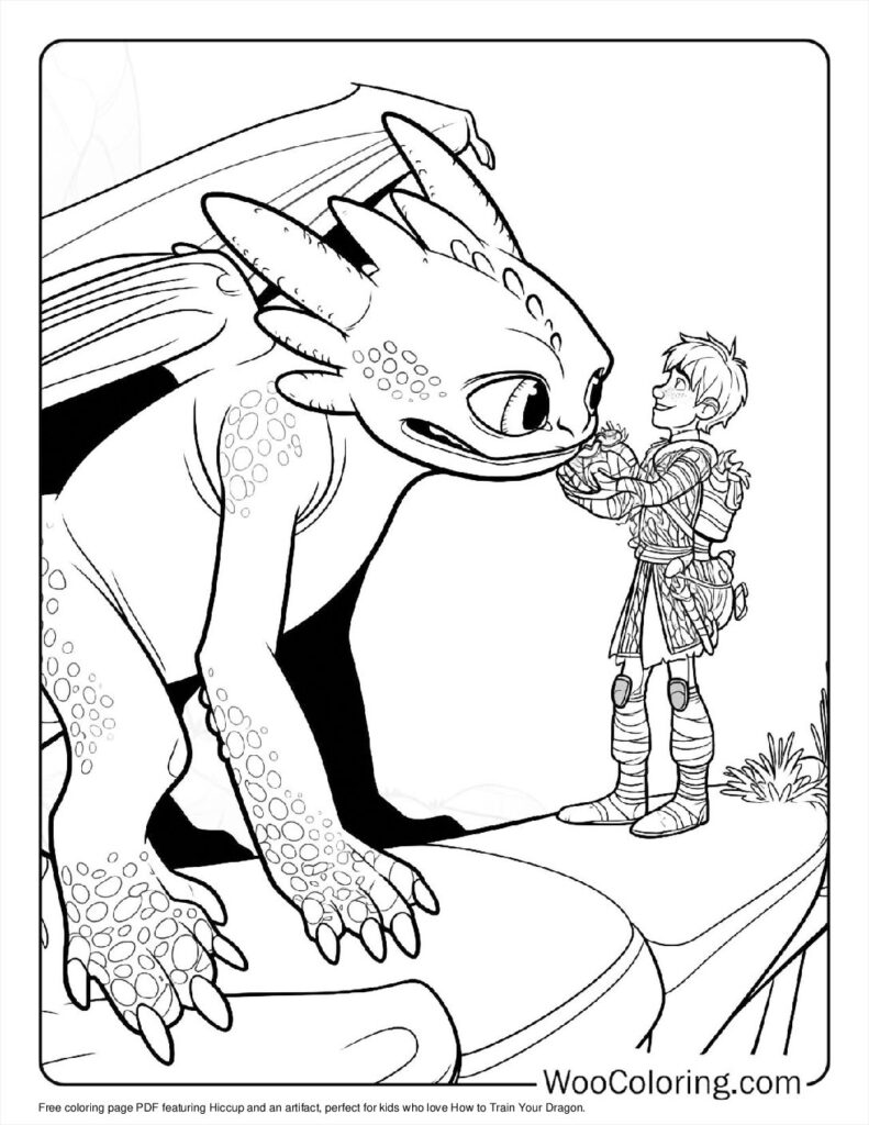 100+ How To Train Your Dragon coloring pages (Free PDF To Print) | Woo ...
