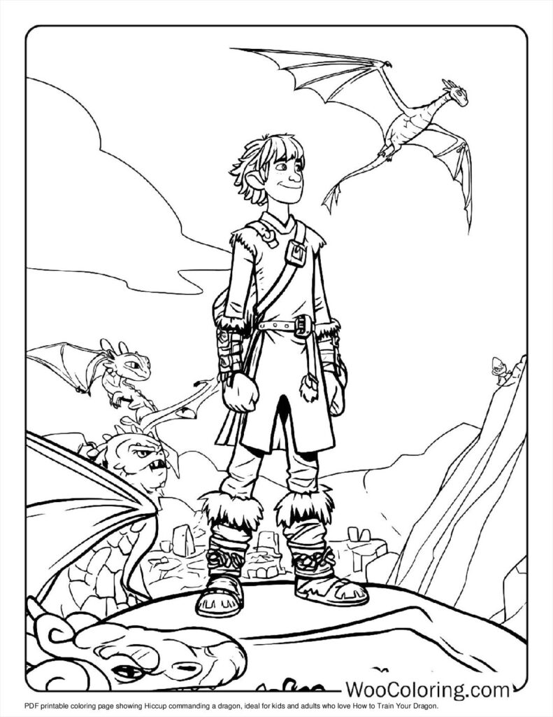 100+ How To Train Your Dragon coloring pages (Free PDF To Print) | Woo ...