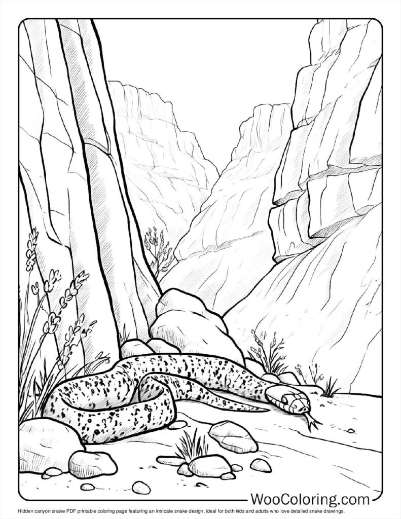 100+ Snake coloring pages (Free PDF To Print) | Woo Coloring