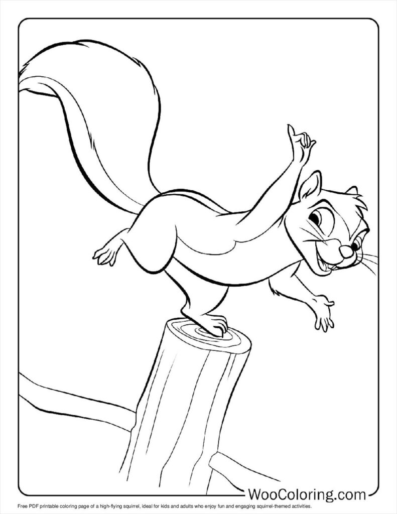 100+ Squirrel coloring pages (Free PDF To Print) | Woo Coloring