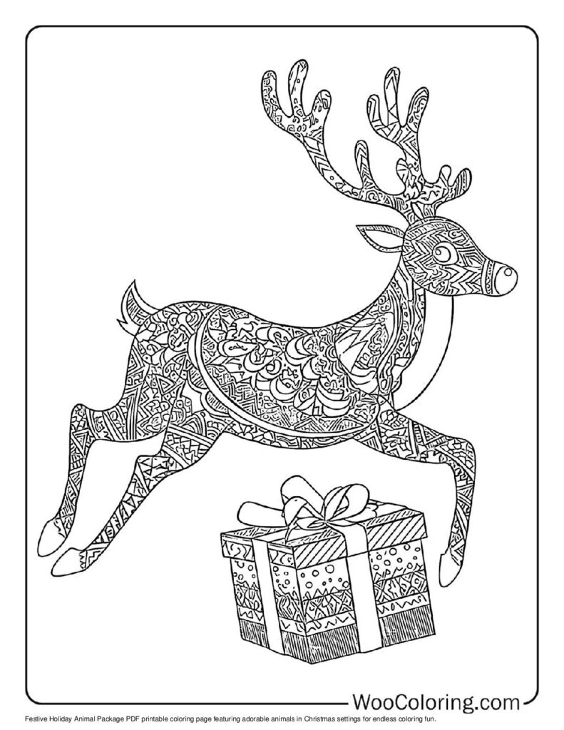 100+ Christmas Present coloring pages (Free PDF To Print) | Woo Coloring