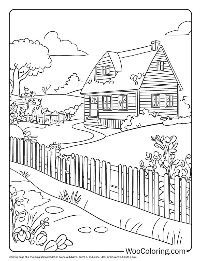100+ Farm coloring pages (Free PDF To Print) | Woo Coloring
