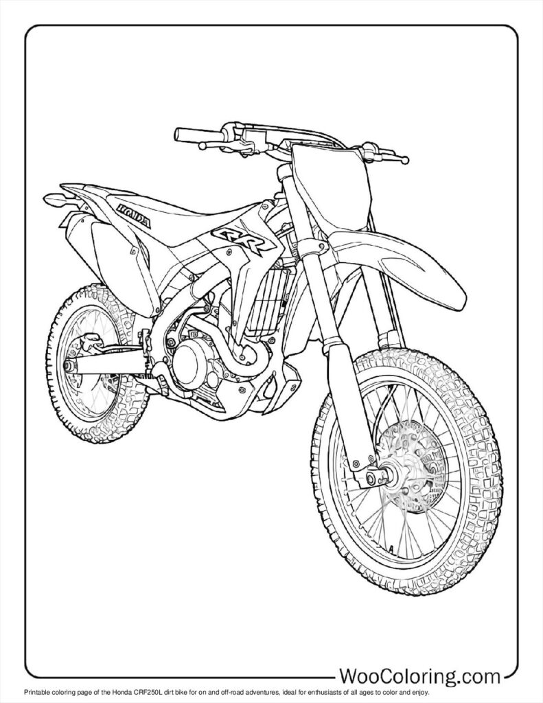 100+ Dirt Bike coloring pages (Free PDF To Print) | Woo Coloring
