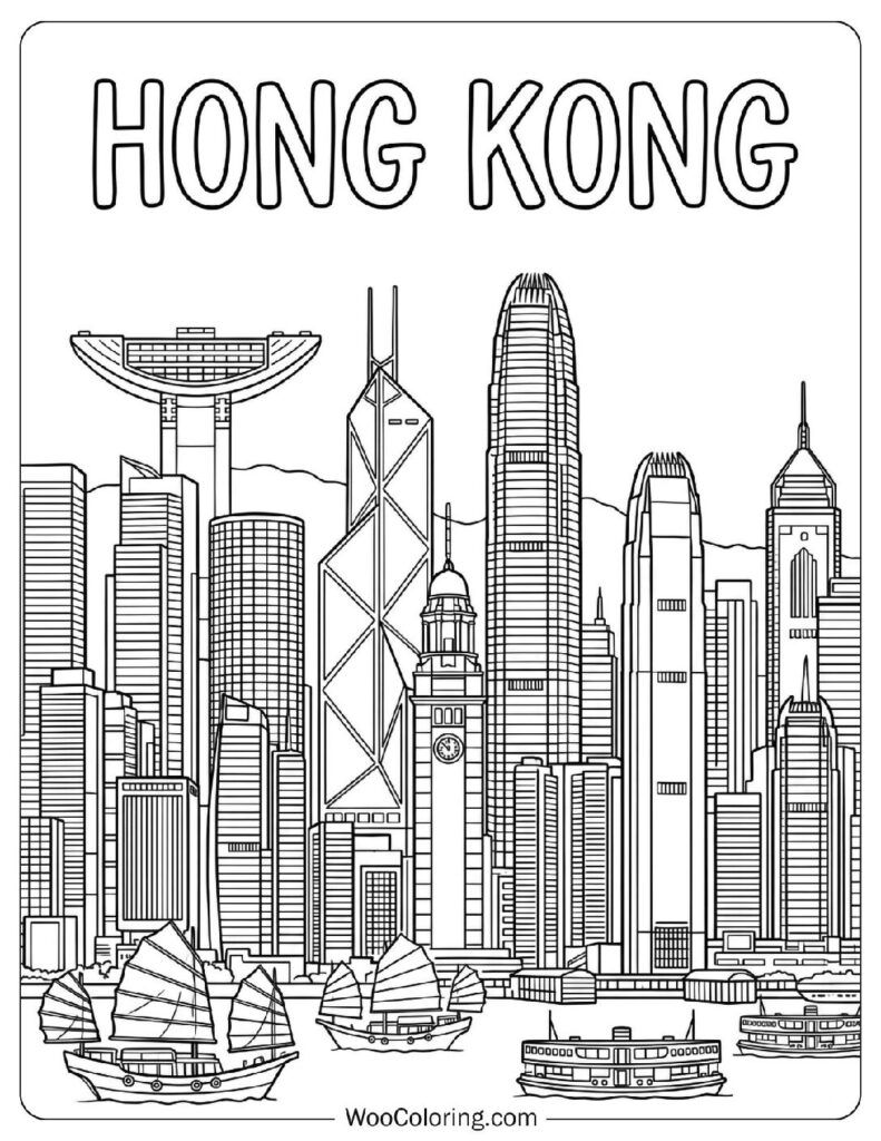 34 City Coloring Pages (Free PDF To Print) | Woo Coloring