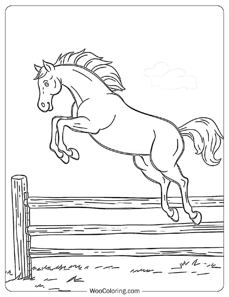 100+ Horse coloring pages (Free PDF To Print) | Woo Coloring