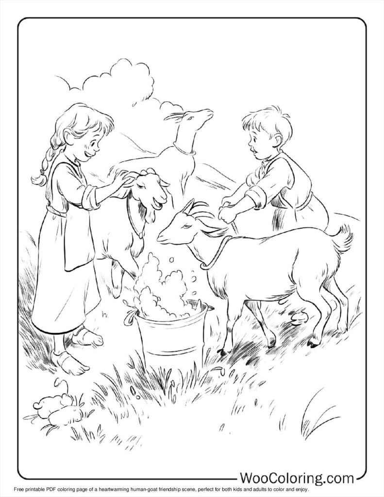100+ Goat coloring pages (Free PDF To Print) | Woo Coloring