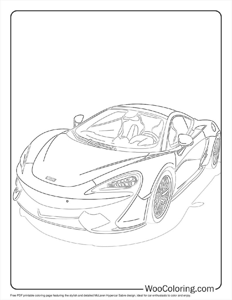 100+ McLaren coloring pages (Free PDF To Print) | Woo Coloring