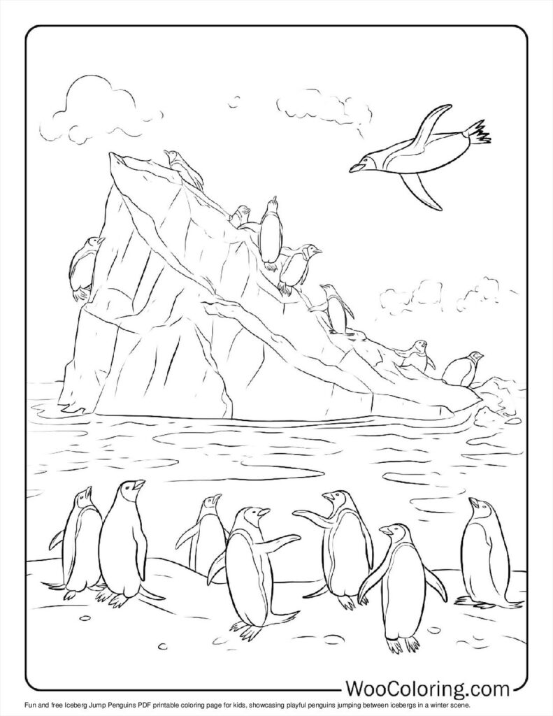 100+ Penguin coloring pages (Free PDF To Print) | Woo Coloring