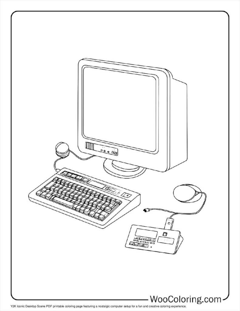 100+ Y2K coloring pages (Free PDF To Print) | Woo Coloring