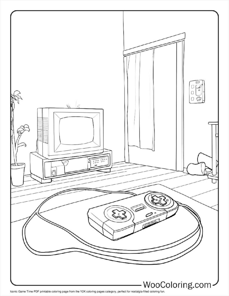 100+ Y2K coloring pages (Free PDF To Print) | Woo Coloring