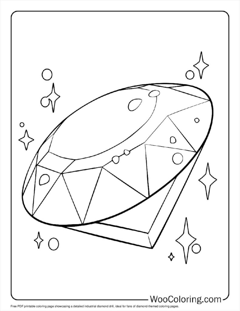 100+ Diamond coloring pages (Free PDF To Print) | Woo Coloring