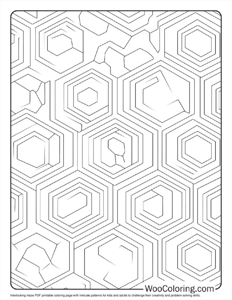100+ Geometric coloring pages (Free PDF To Print) | Woo Coloring