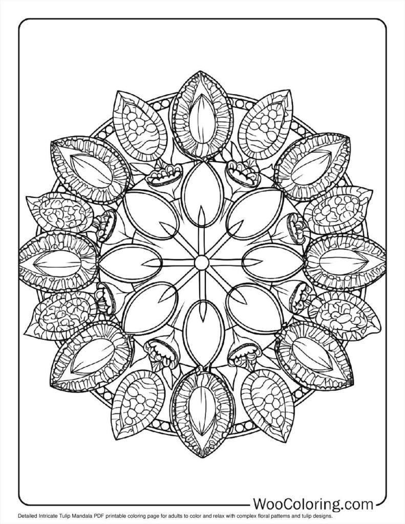 100+ Tulip coloring pages (Free PDF To Print) | Woo Coloring