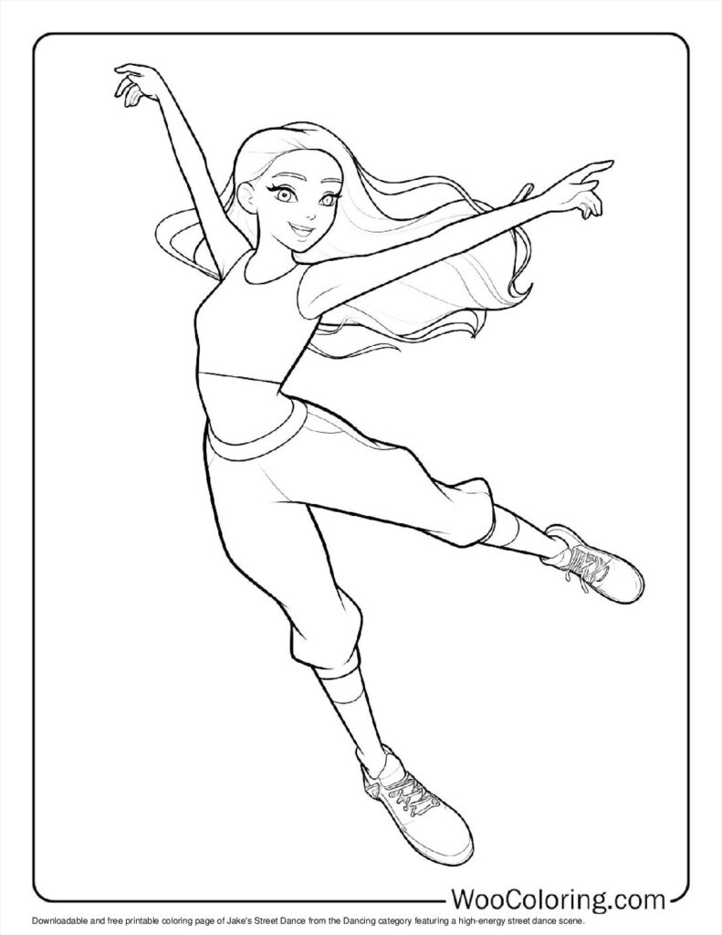 100+ Dancing coloring pages (Free PDF To Print) | Woo Coloring