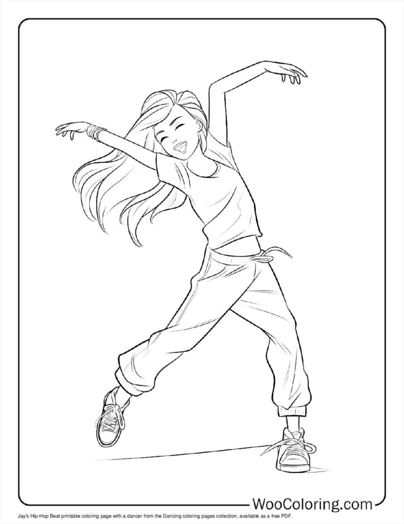 100+ Dancing coloring pages (Free PDF To Print) | Woo Coloring