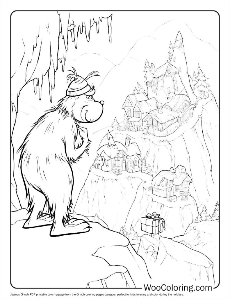 100+ Grinch coloring pages (Free PDF To Print) | Woo Coloring