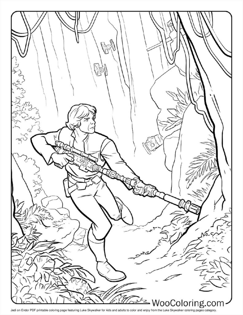 100+ Luke Skywalker coloring pages (Free PDF To Print) | Woo Coloring