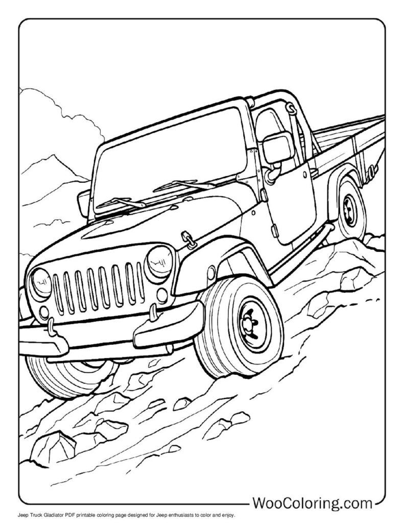 Coloring Pages Jeep Drawing Buggy Road Off Dune Line Cj Jeeps Drawings ...