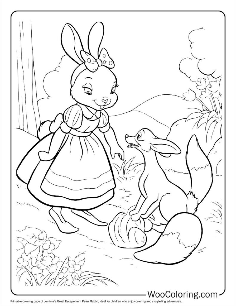 100+ Peter Rabbit coloring pages (Free PDF To Print) | Woo Coloring