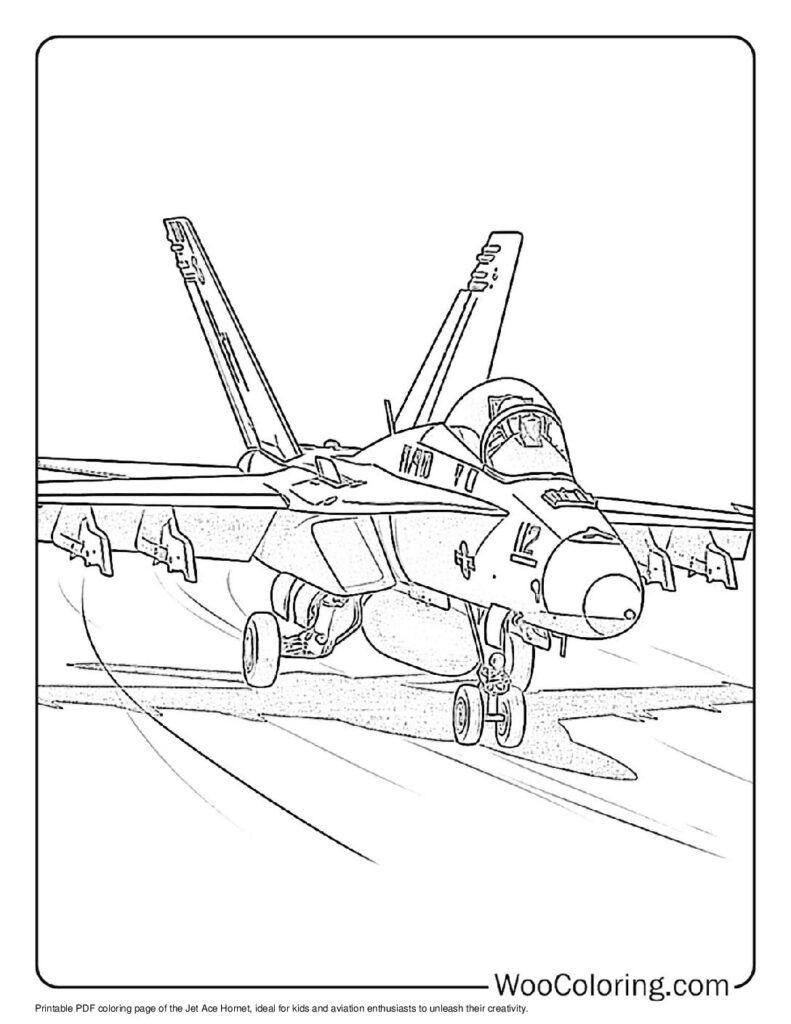 100+ Jet coloring pages (Free PDF To Print) | Woo Coloring