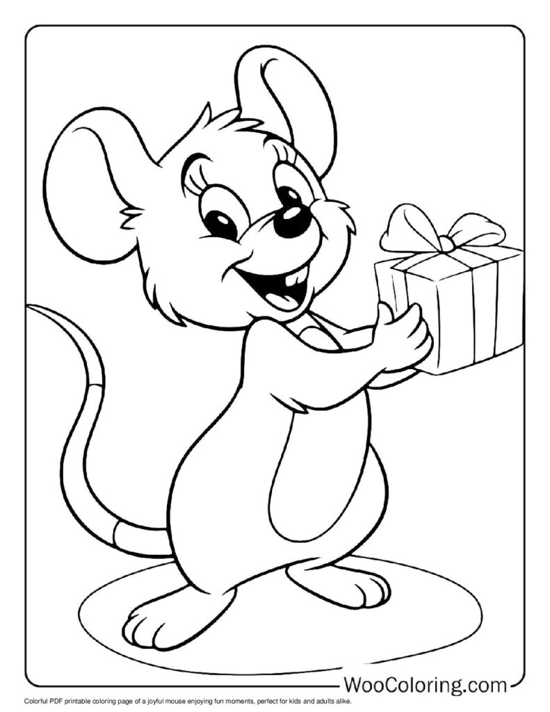 100+ Mouse coloring pages (Free PDF To Print) | Woo Coloring