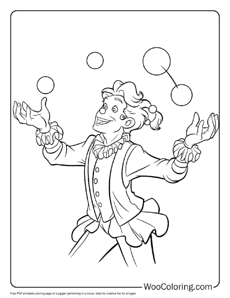 100+ Circus & Carnival coloring pages (Free PDF To Print) | Woo Coloring
