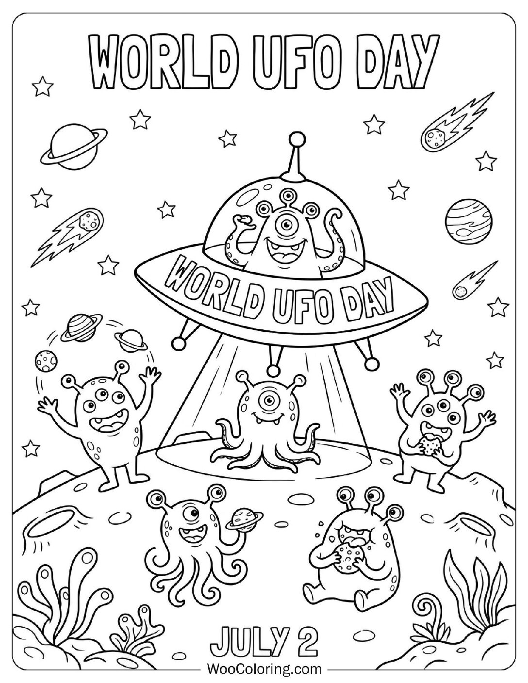31 July Coloring Pages (Free PDF To Print) | Woo Coloring