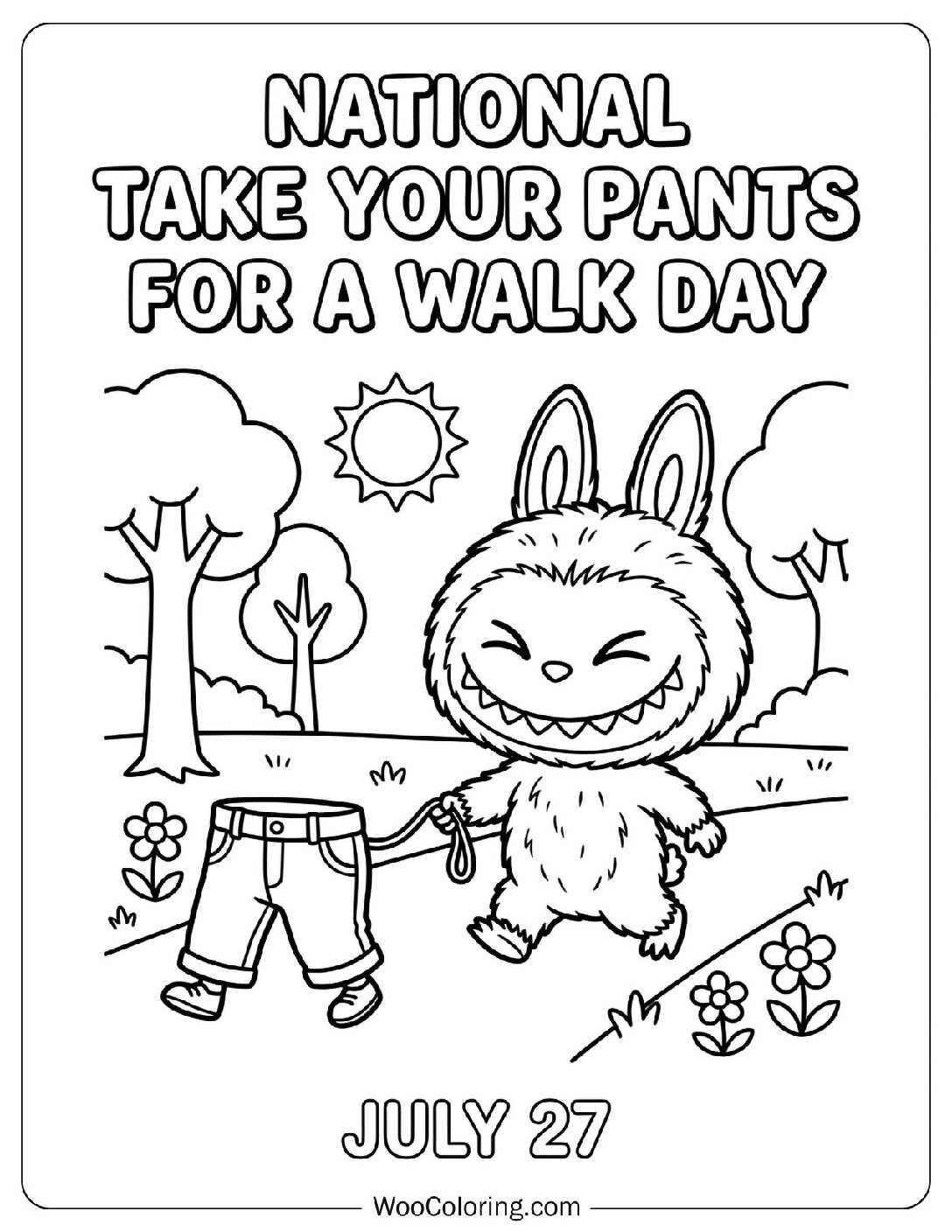 31 July Coloring Pages (Free PDF To Print) | Woo Coloring