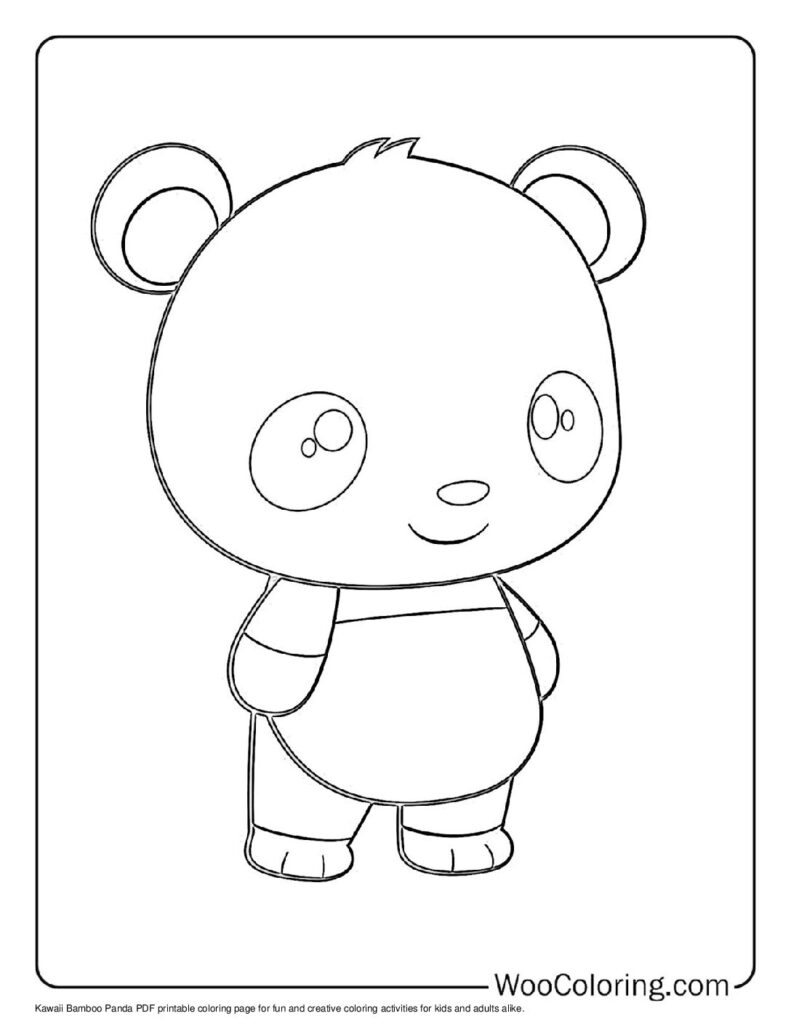 100+ Panda coloring pages (Free PDF To Print) | Woo Coloring