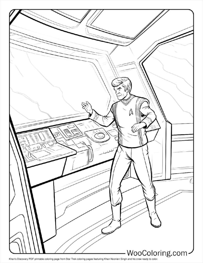 100+ Star Trek coloring pages (Free PDF To Print) | Woo Coloring