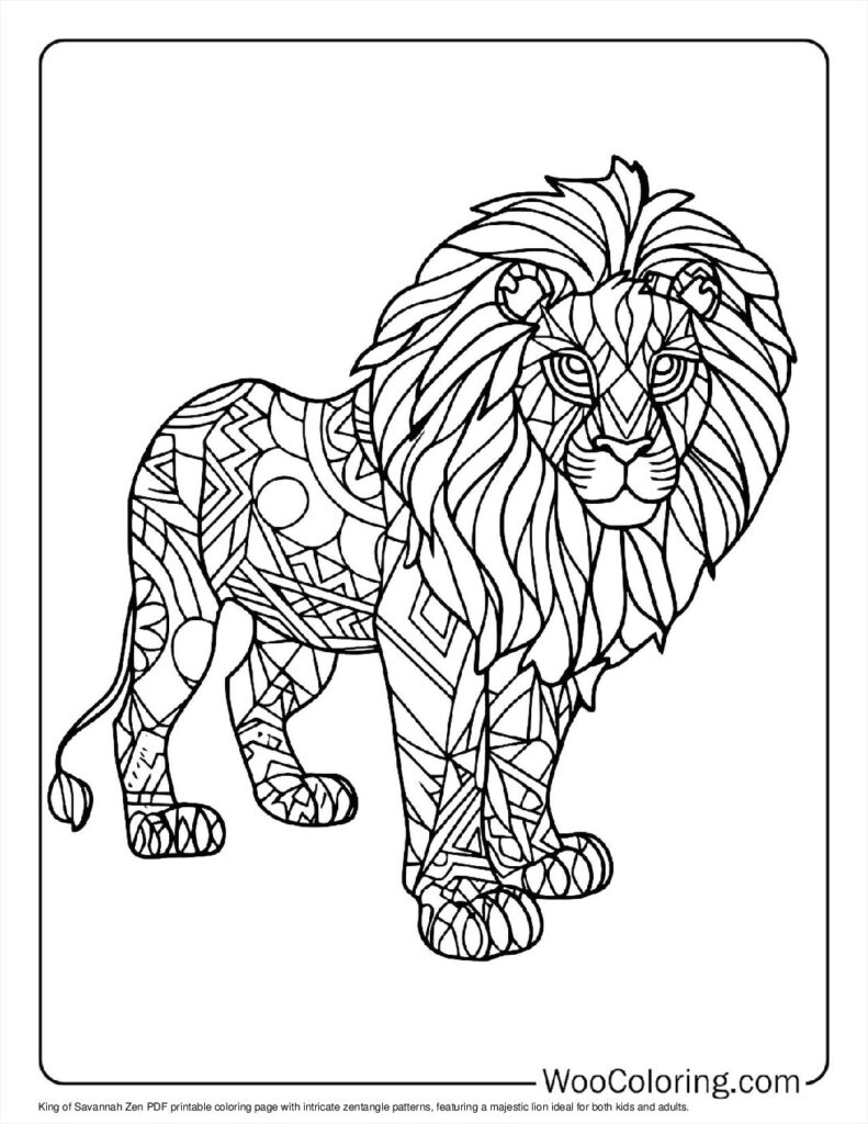 100+ Zentangle coloring pages (Free PDF To Print) | Woo Coloring