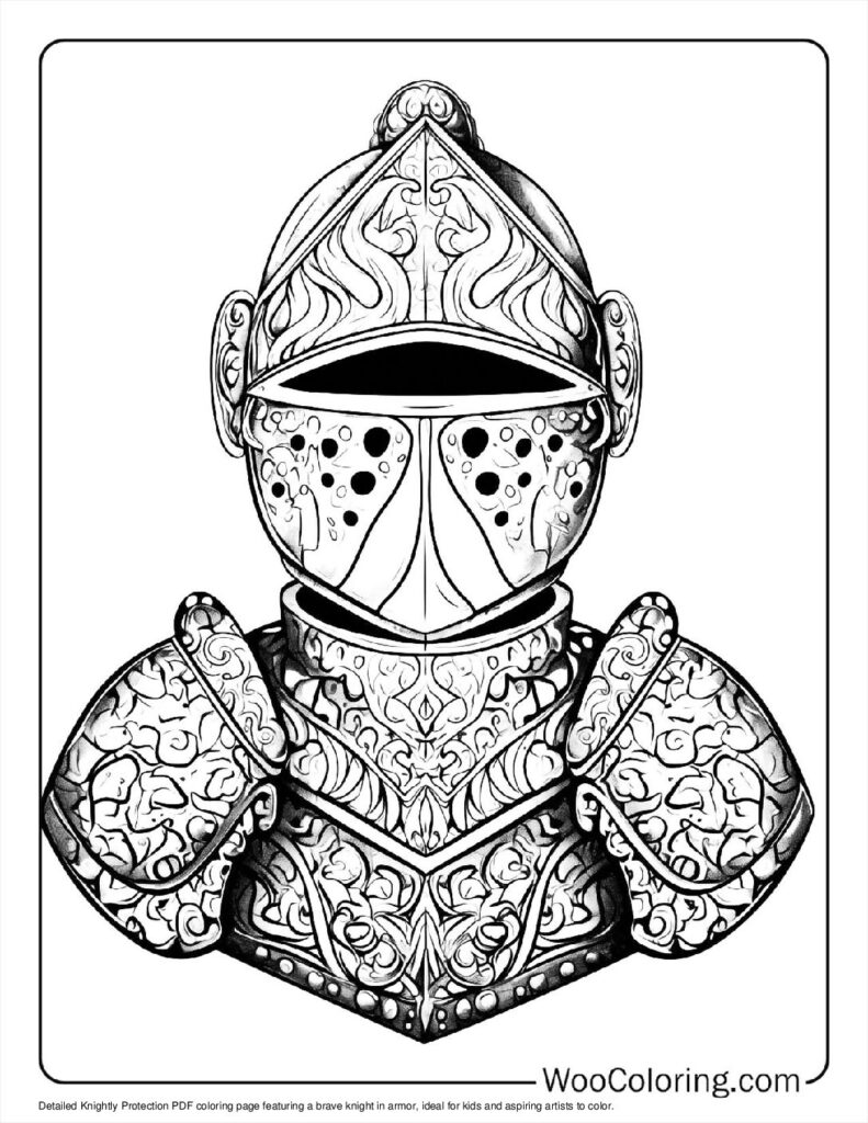 100+ Knight coloring pages (Free PDF To Print) | Woo Coloring