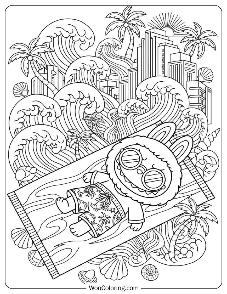 48 Labubu Coloring Pages (Free PDF To Print) | Woo Coloring