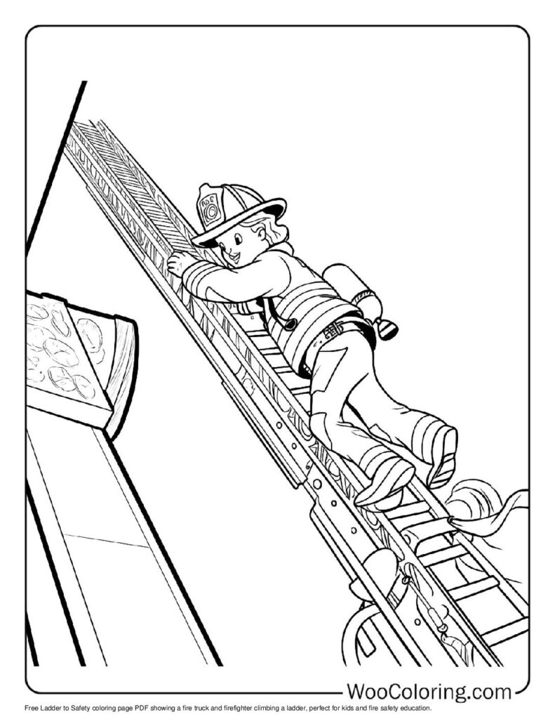 100+ Fire Truck coloring pages (Free PDF To Print) | Woo Coloring