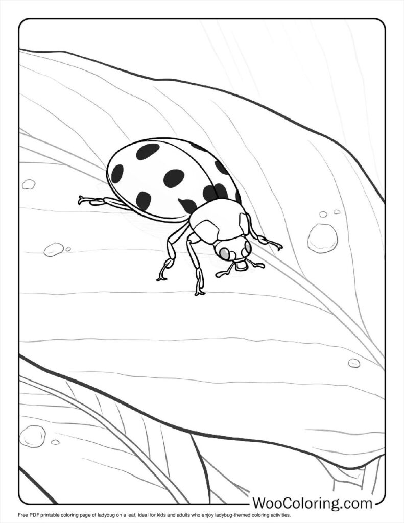 100+ Ladybug coloring pages (Free PDF To Print) | Woo Coloring