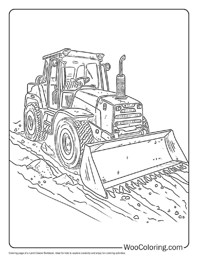 100+ Bulldozer coloring pages (Free PDF To Print) | Woo Coloring