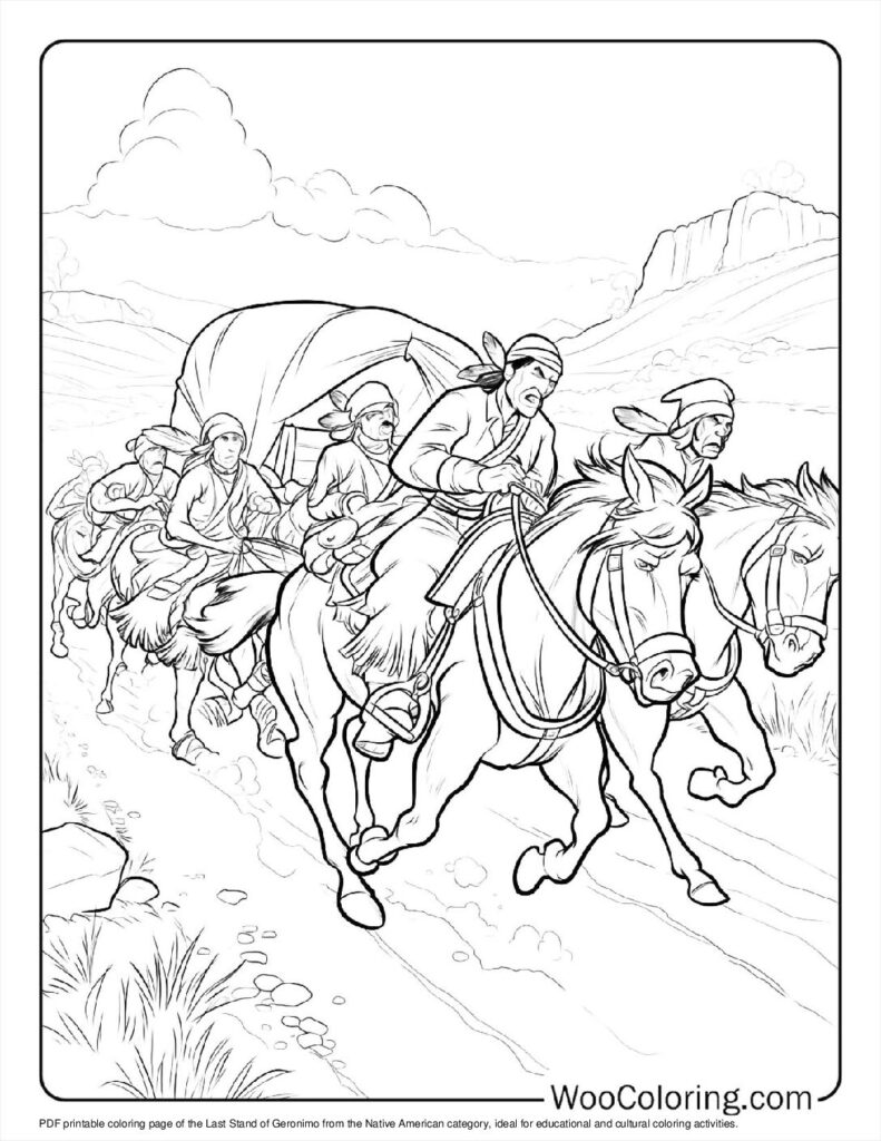 100+ Native American coloring pages (Free PDF To Print) | Woo Coloring