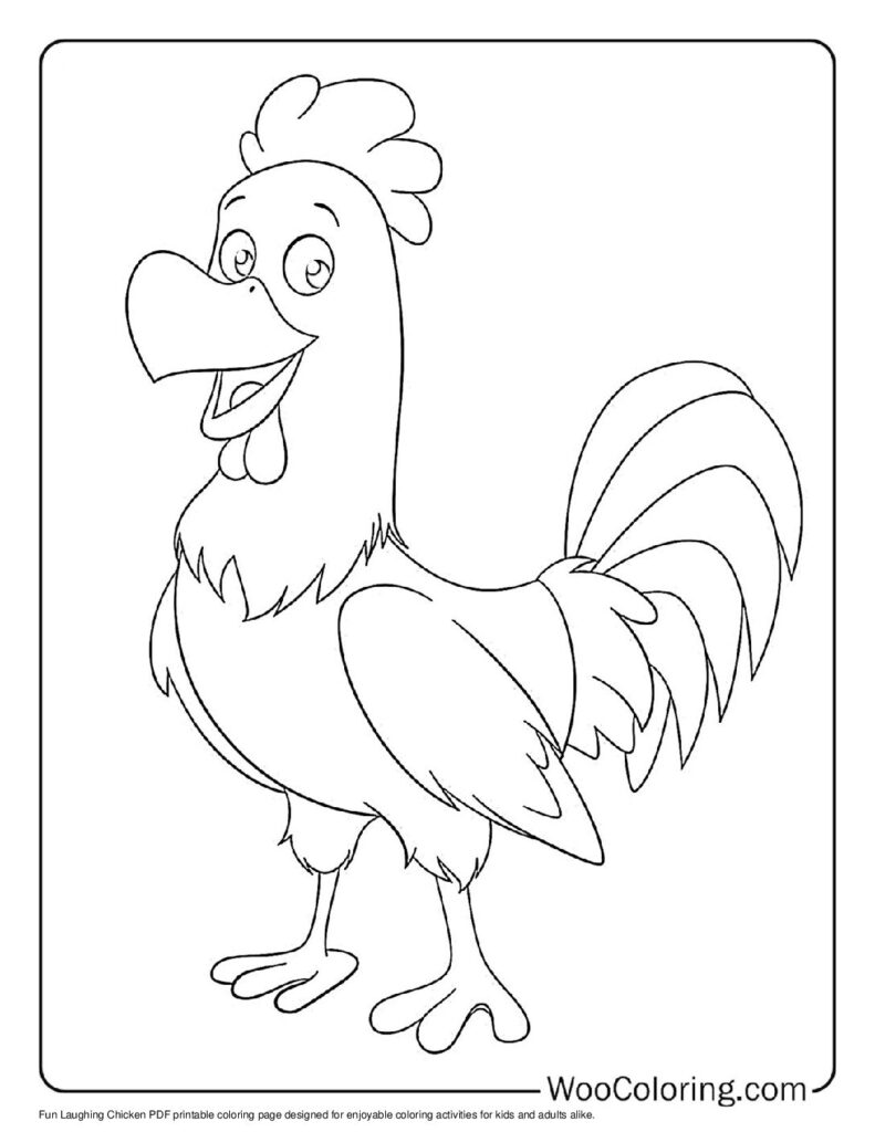 100+ Chicken coloring pages (Free PDF To Print) | Woo Coloring