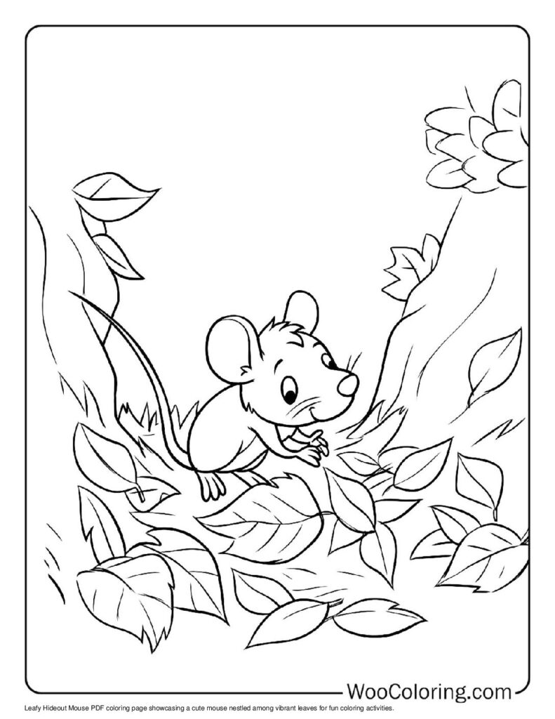 100+ Mouse coloring pages (Free PDF To Print) | Woo Coloring