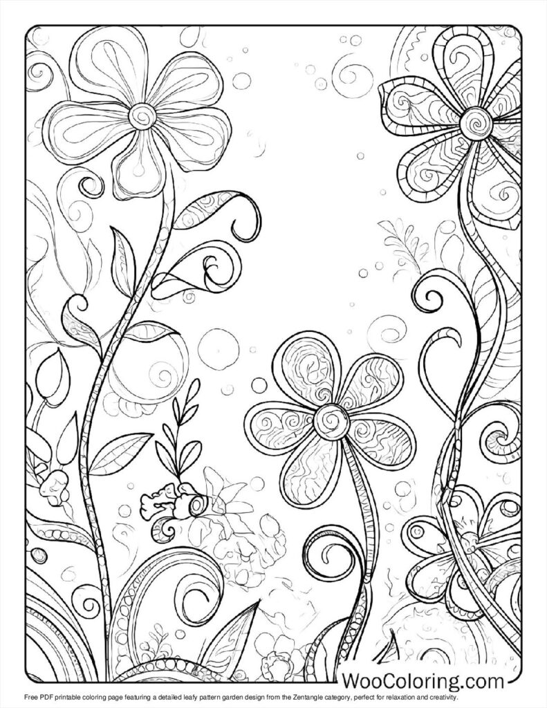 100+ Zentangle coloring pages (Free PDF To Print) | Woo Coloring