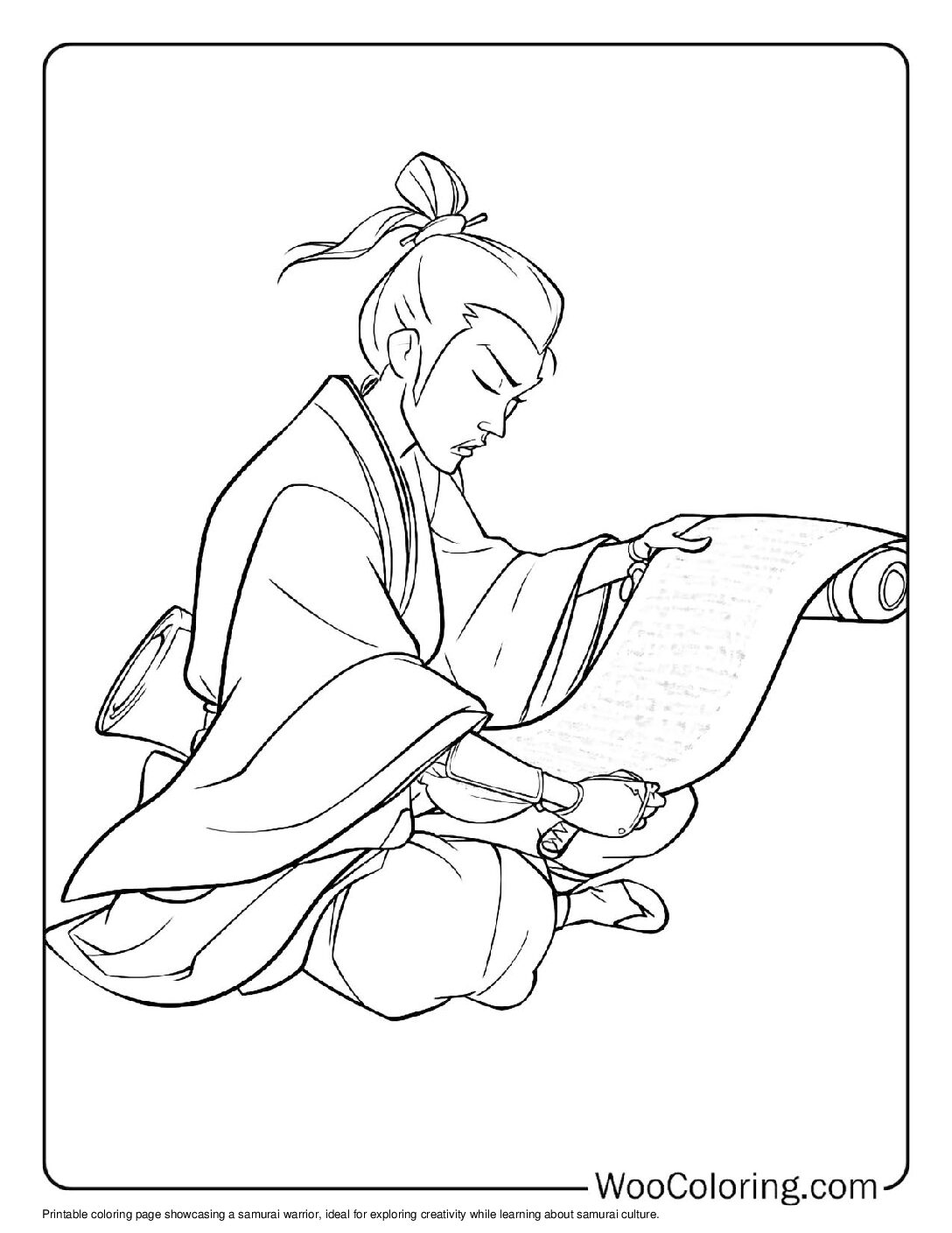 100+ Samurai coloring pages (Free PDF To Print) | Woo Coloring