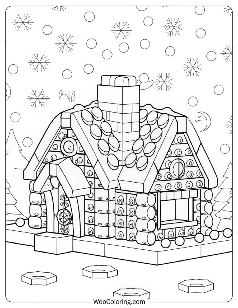 28 Gingerbread House Coloring Pages (Free PDF To Print) | Woo Coloring
