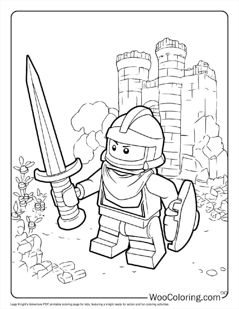 100+ Knight coloring pages (Free PDF To Print) | Woo Coloring