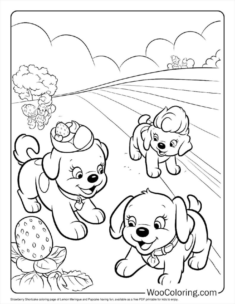 100+ Strawberry Shortcake coloring pages (Free PDF To Print) | Woo Coloring