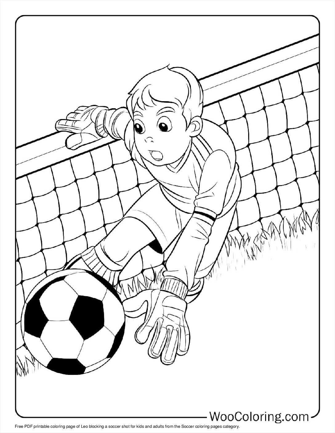 100+ Soccer coloring pages (Free PDF To Print) | Woo Coloring