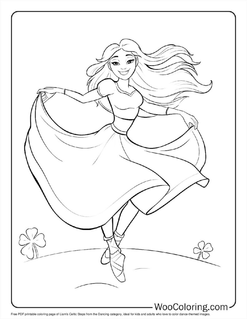100+ Dancing coloring pages (Free PDF To Print) | Woo Coloring