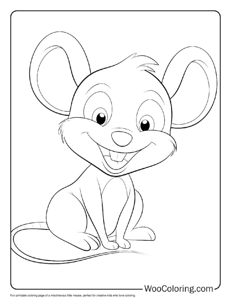 100+ Mouse coloring pages (Free PDF To Print) | Woo Coloring